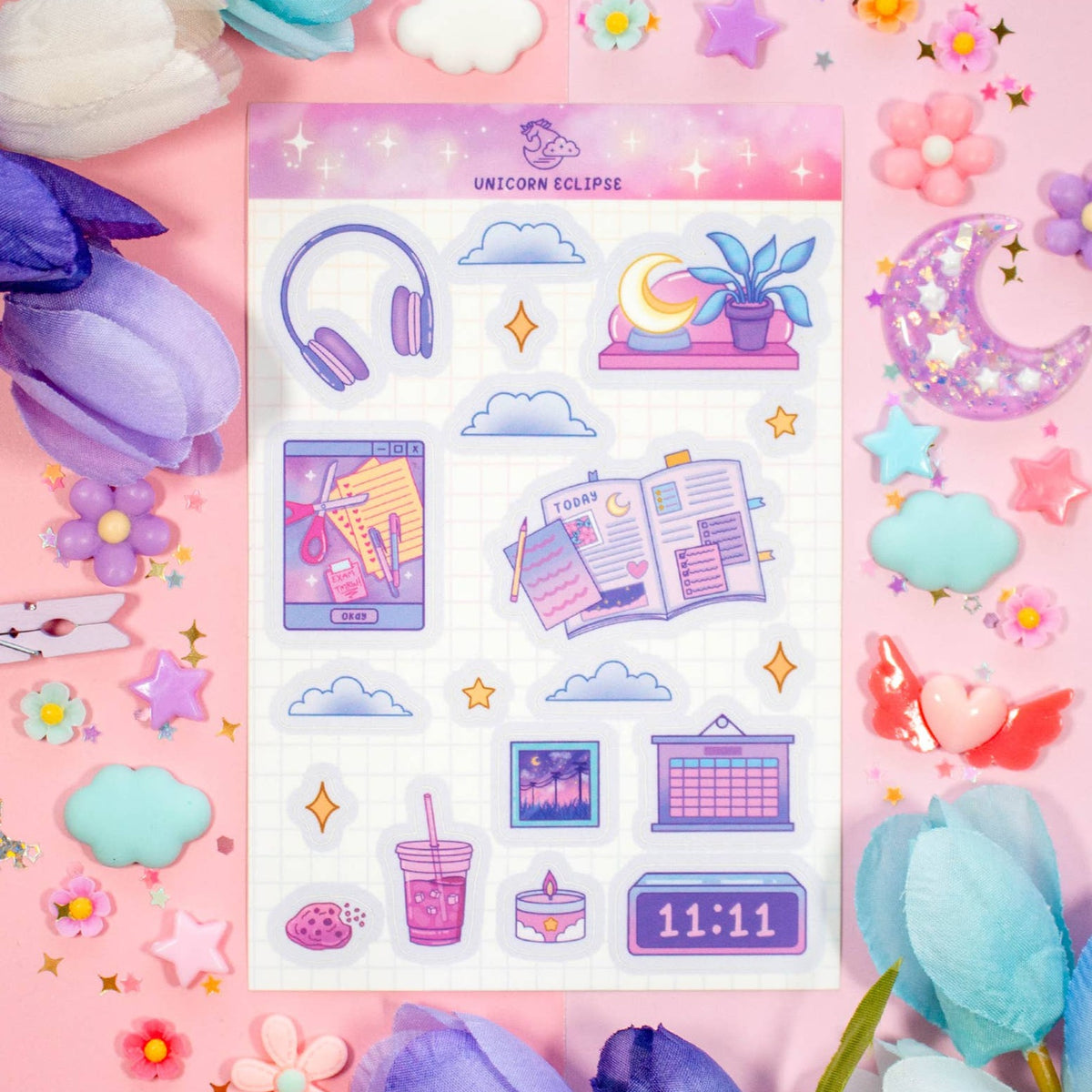 Sticker Sheets | Deco: Study Night – Favourite Things Collective
