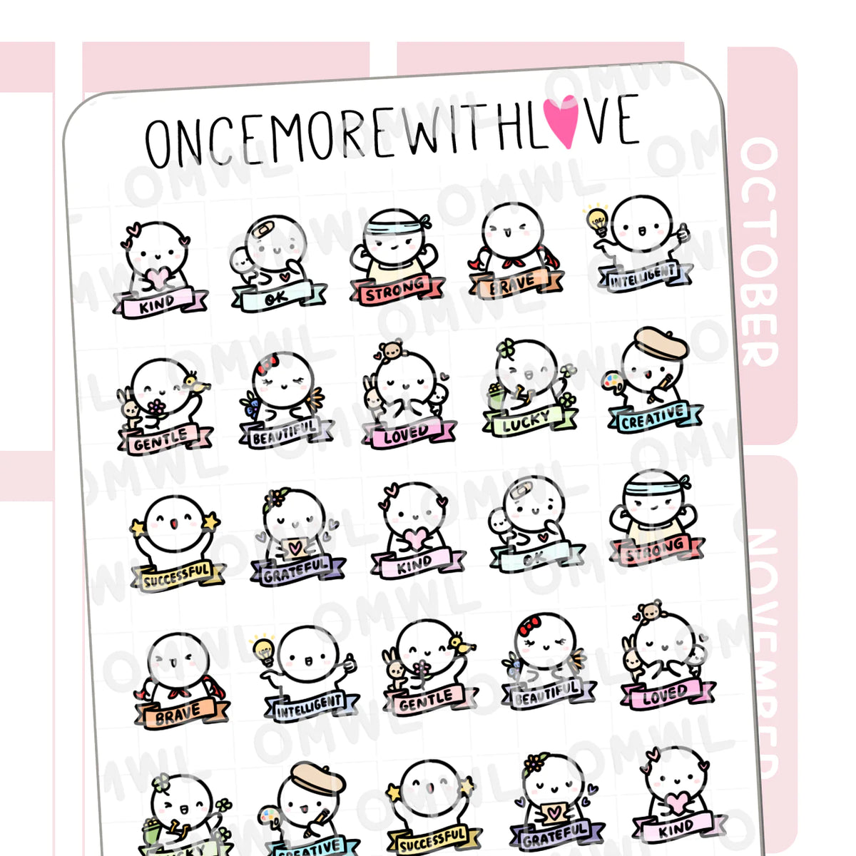 Sticker Sheets: I Am.... – Favourite Things Collective