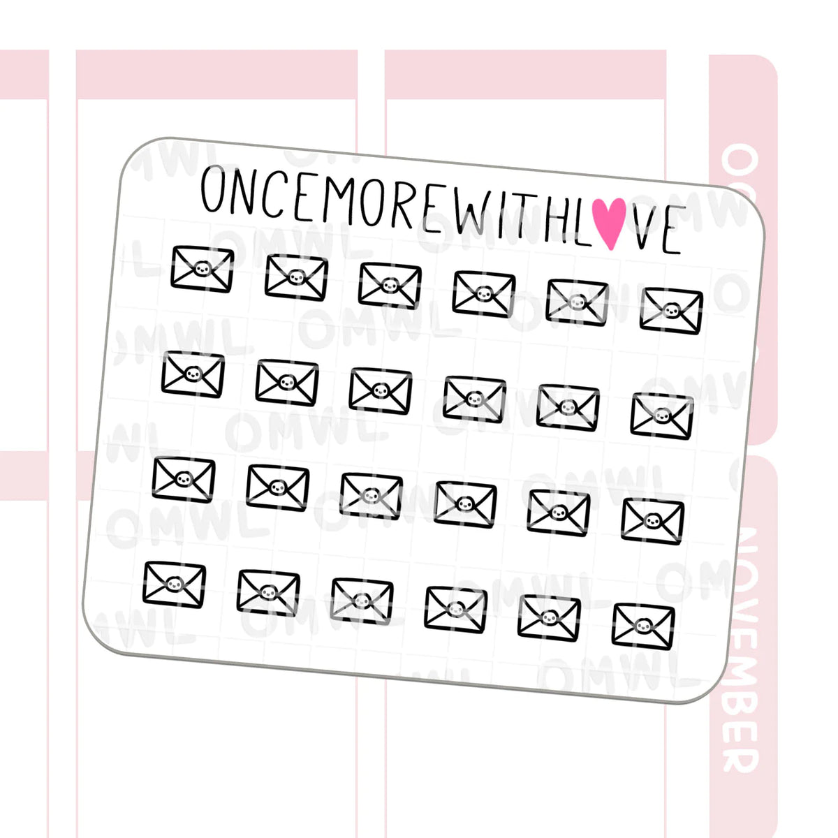 Sticker Sheets: Icons | Envelope | Mini – Favourite Things Collective