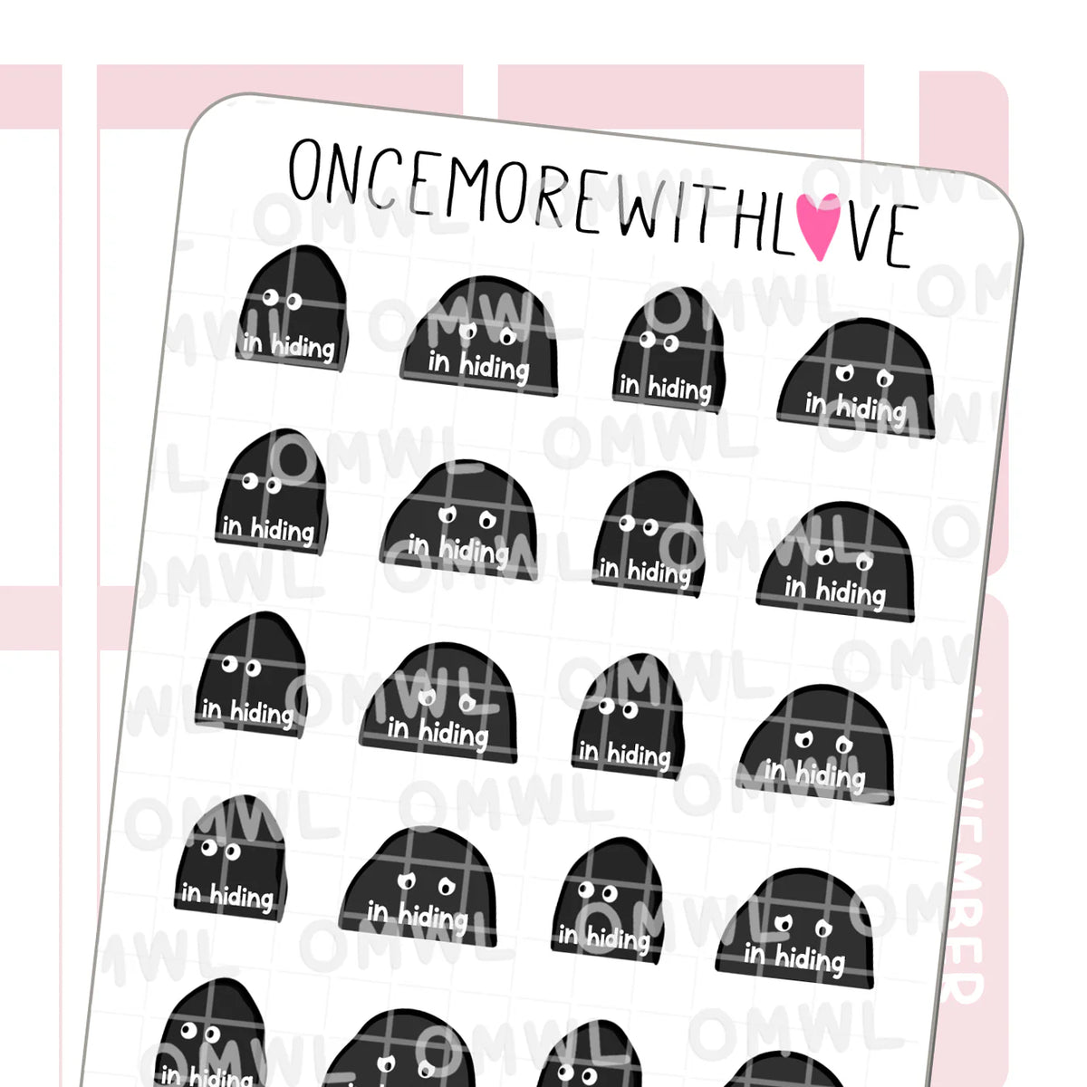 Sticker Sheets: In Hiding – Favourite Things Collective