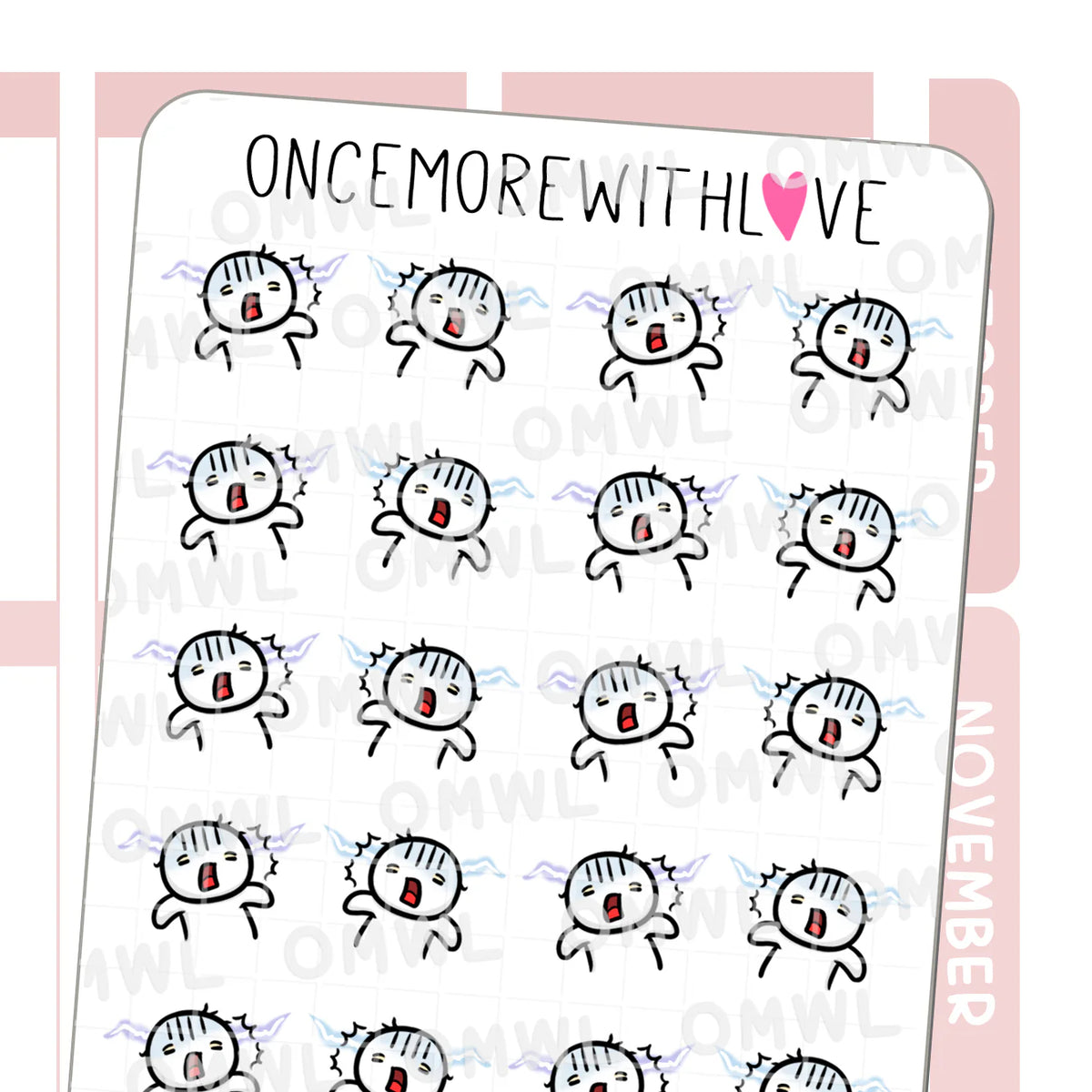 Sticker Sheets: Shocked Realisation – Favourite Things Collective