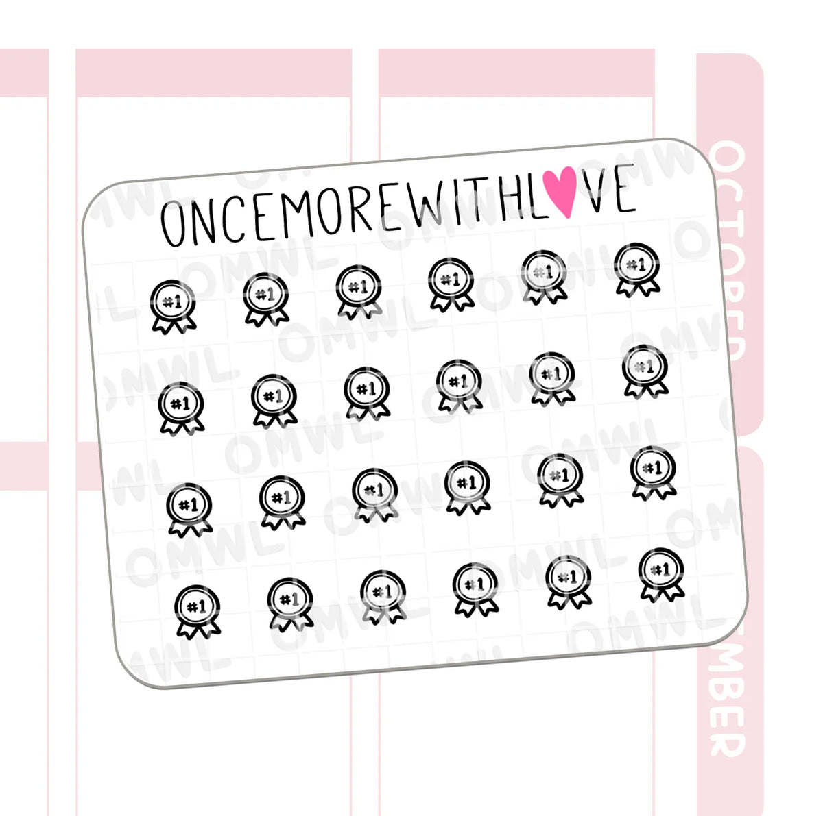 Sticker Sheets: Icons | Award | Mini – Favourite Things Collective