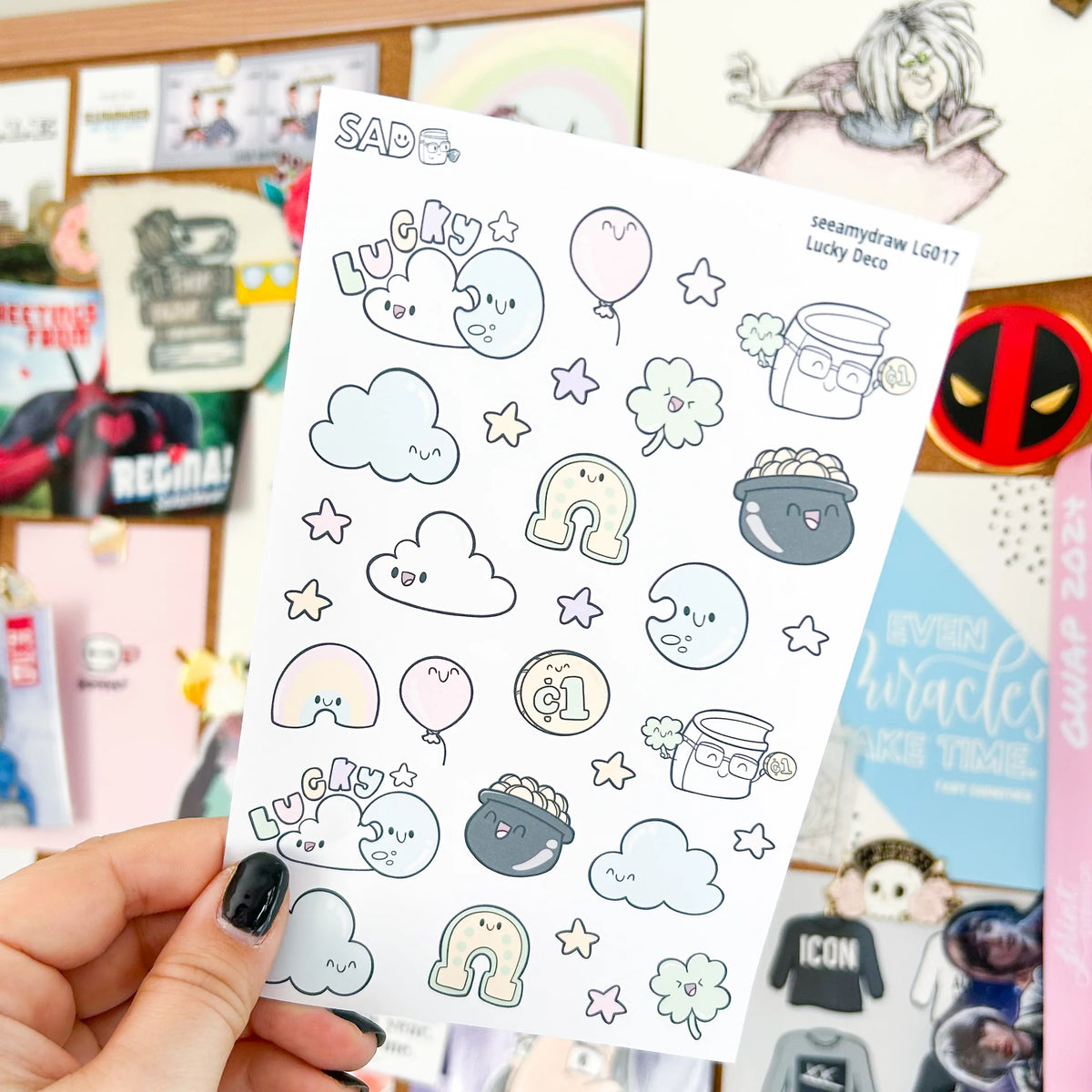 Sticker Sheets | Deco: Lucky | Large – Favourite Things Collective