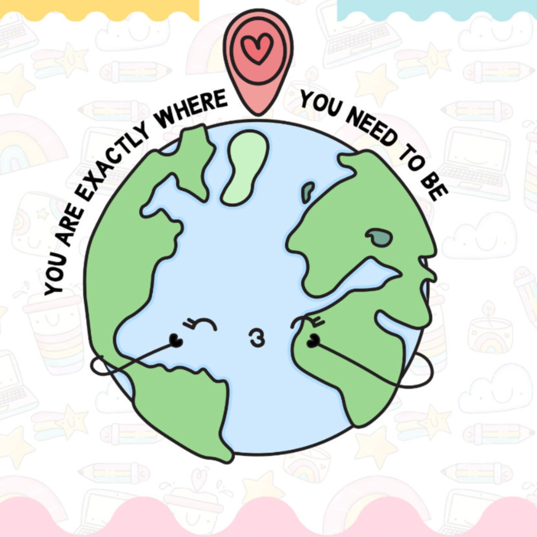 Sticker: You Are Exactly Where You Need to Be – Favourite Things Collective