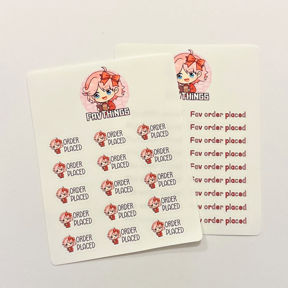 Sticker Sheets: Order Placed – Favourite Things Collective