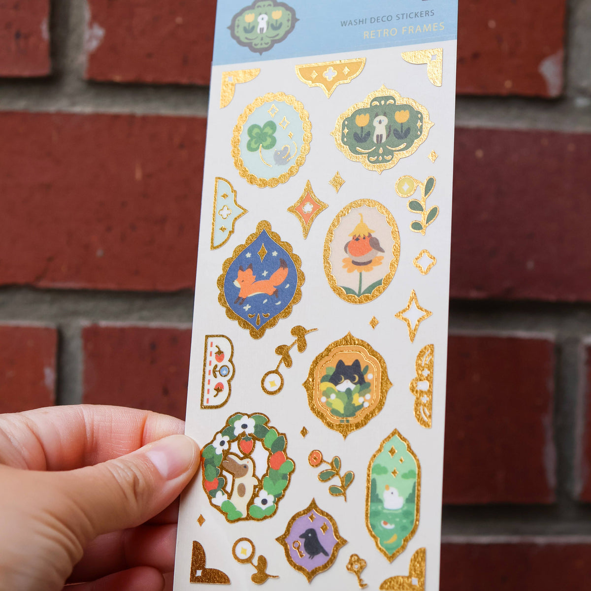 Sticker Sheet: Retro Frames (Gold Foil) | Washi – Favourite Things ...