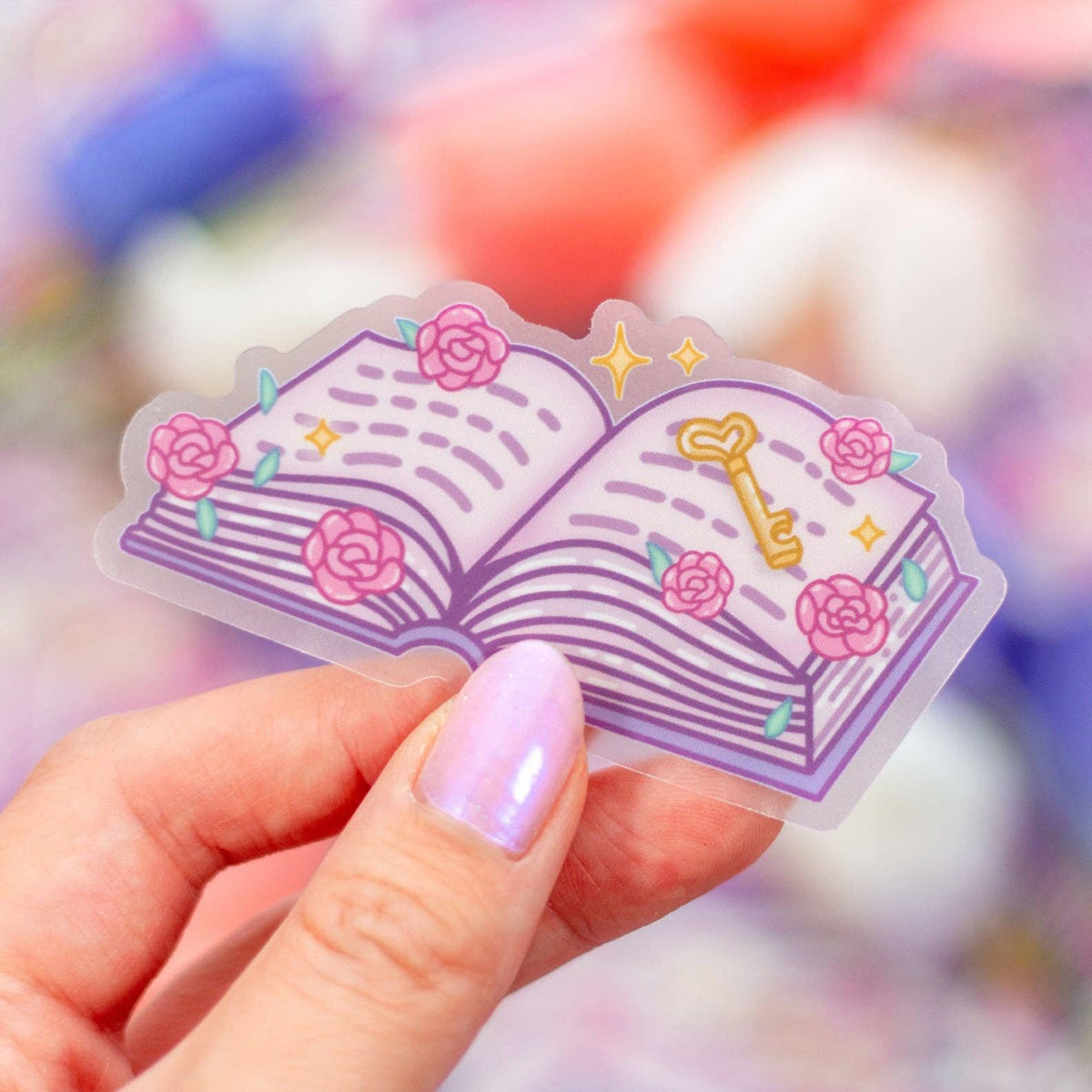 Vinyl Sticker: Book of Secrets | Clear – Favourite Things Collective