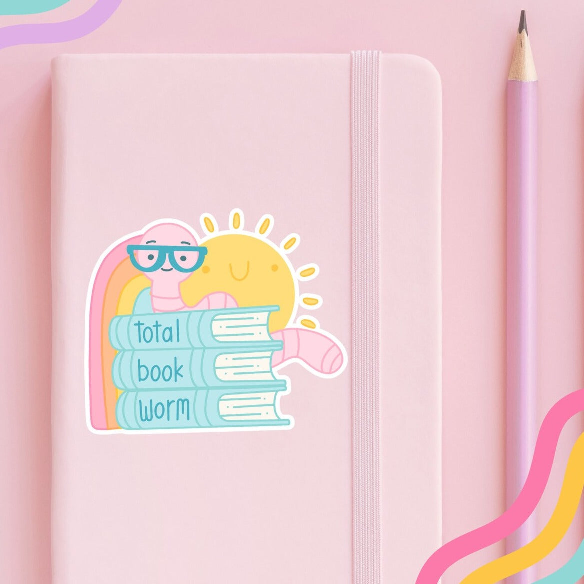 Sticker: Bookworm – Favourite Things Collective