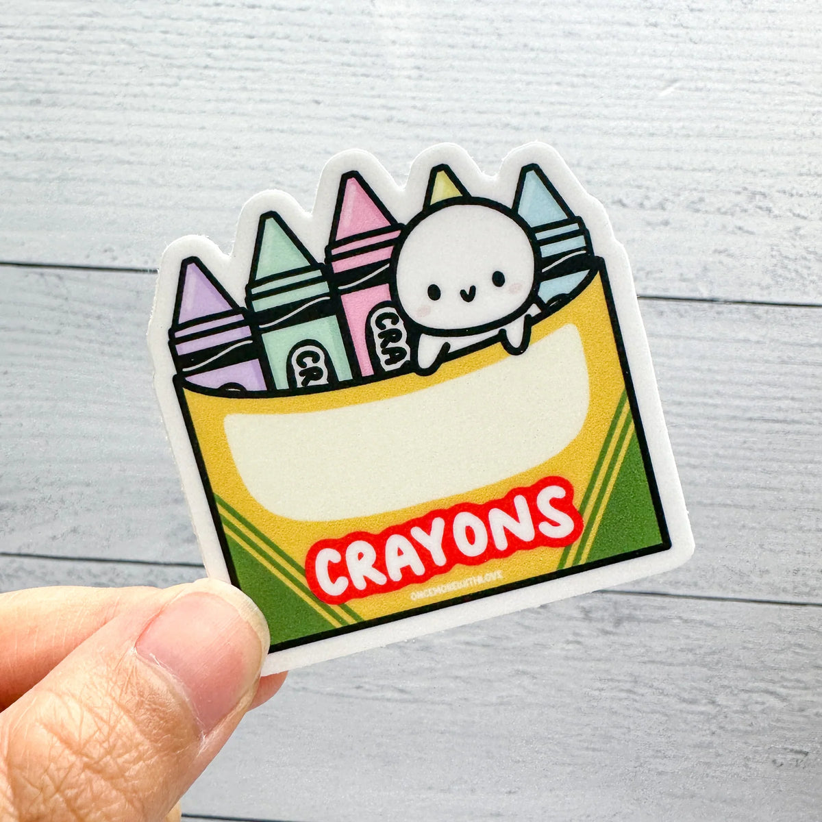 Vinyl Sticker: Crayons – Favourite Things Collective