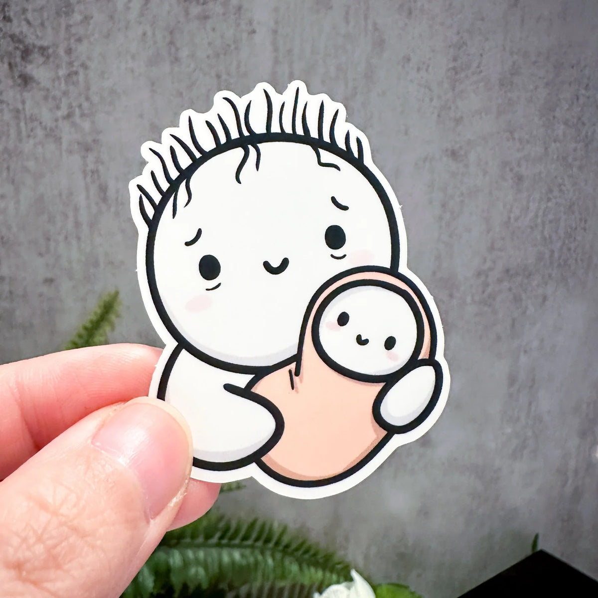Vinyl Sticker: Postpartum Baby Hairs – Favourite Things Collective