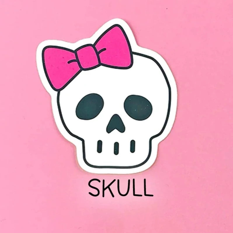 Sticker: Goth Girl | Skull – Favourite Things Collective