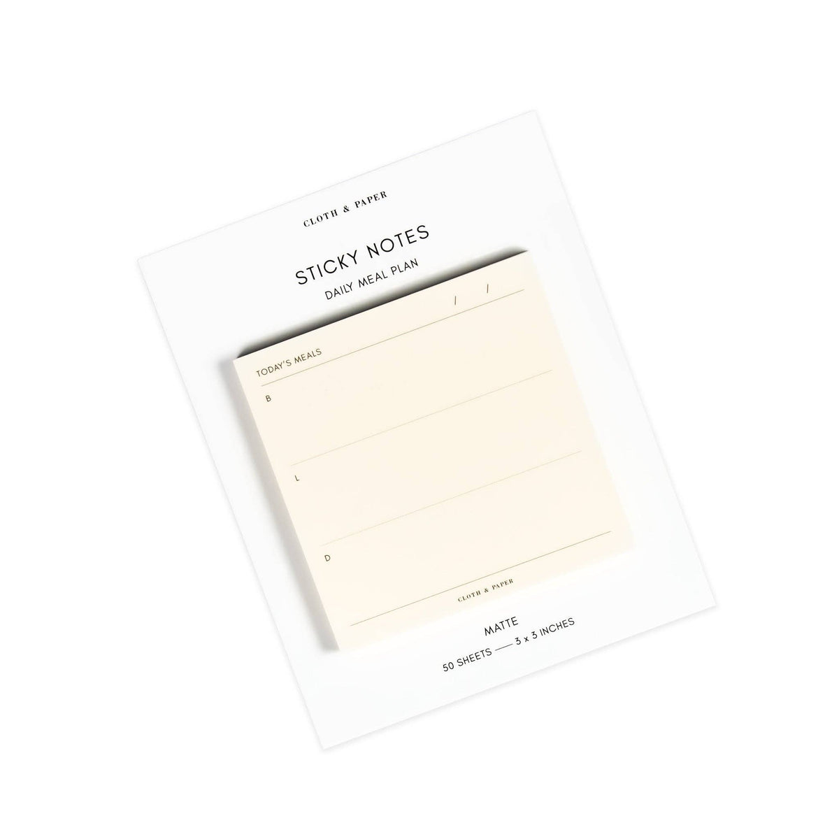 Sticky Notes: Daily Meal Plan – Favourite Things Collective