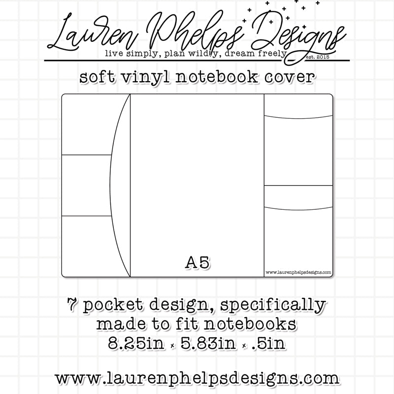 Notebook Cover: Soft Vinyl | Clear | A5/B6/A6/Weeks/Standard/Passport ...