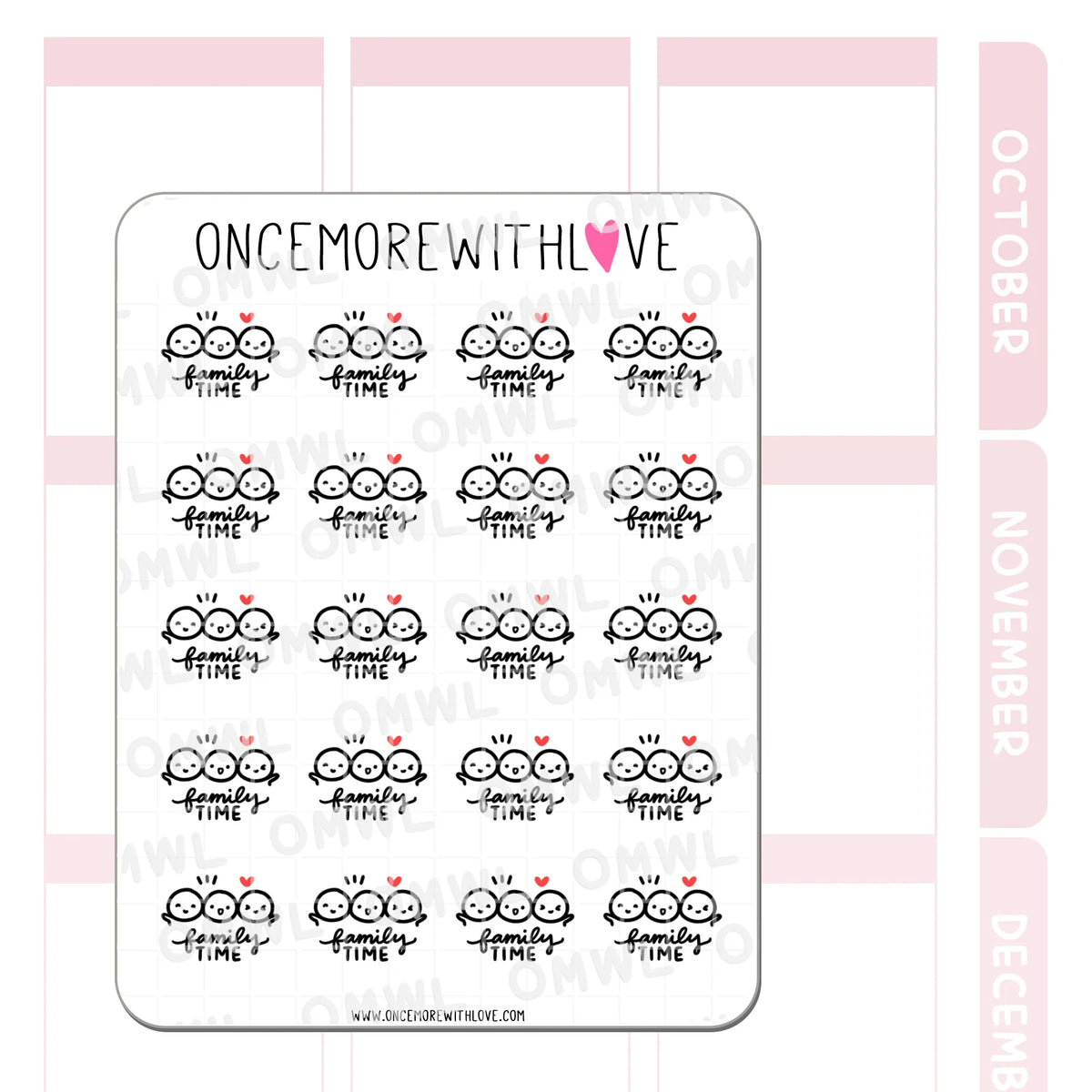Sticker Sheets: Family Time – Favourite Things Collective