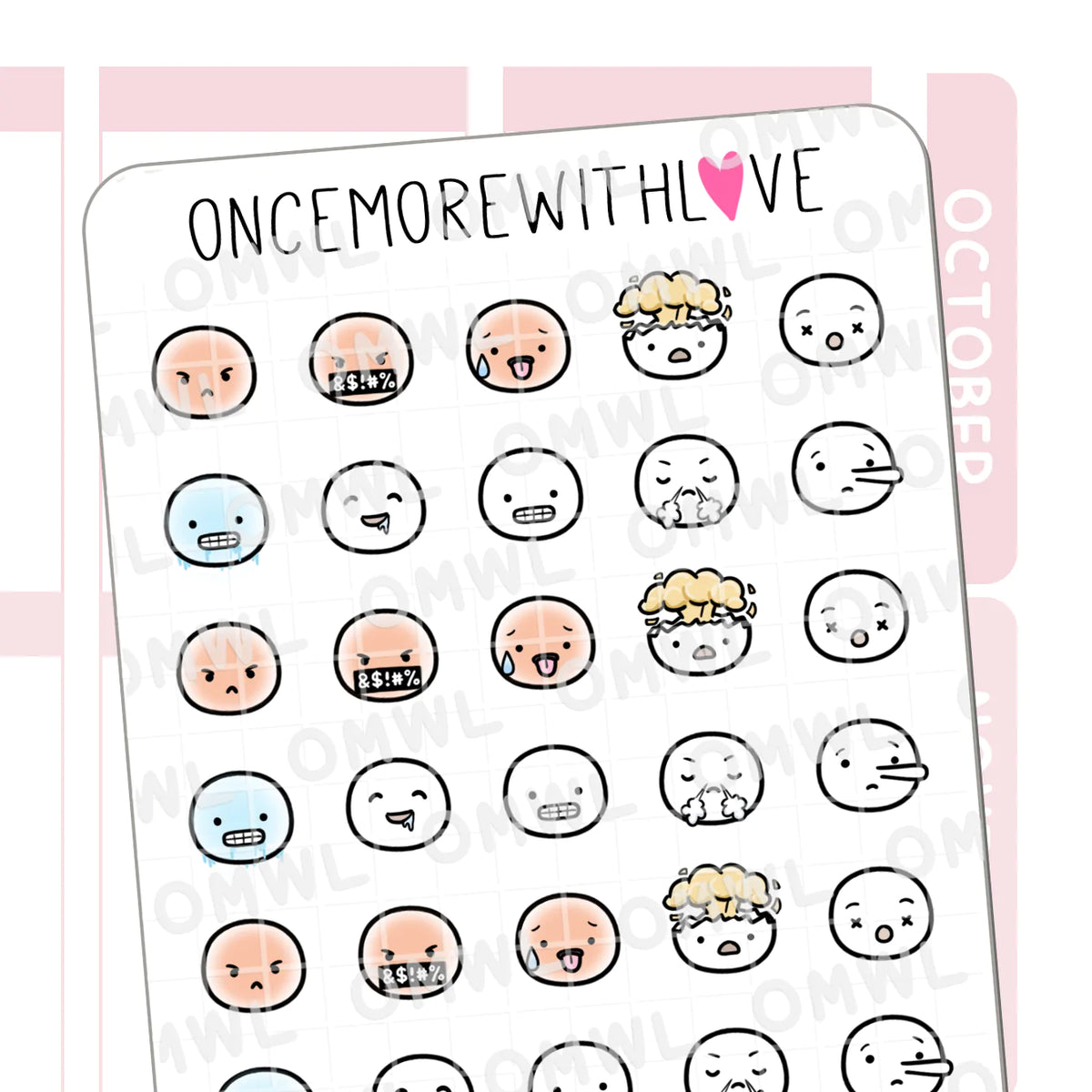 Sticker Sheets: Munchkin Emojis | Pt. 6 – Favourite Things Collective