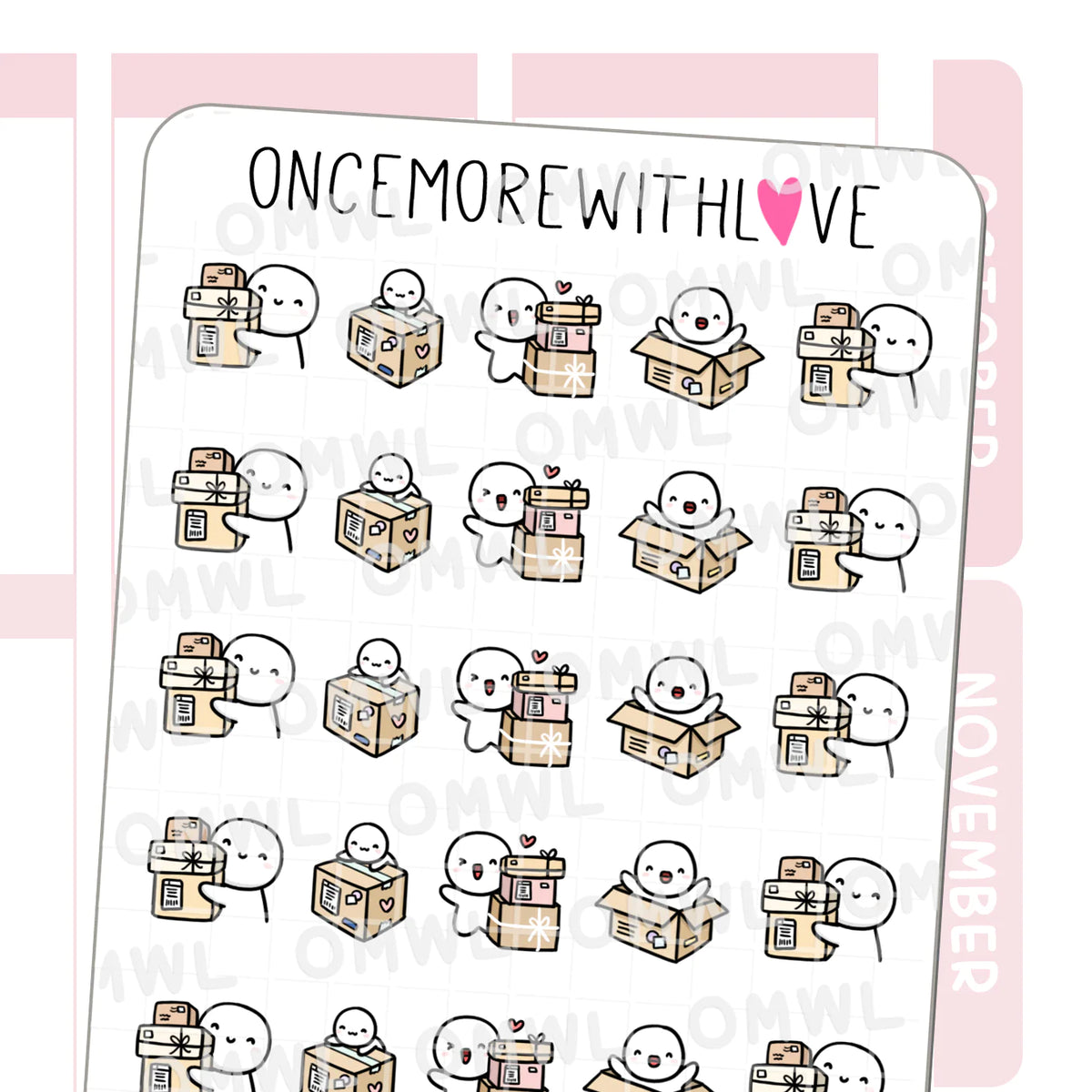 Sticker Sheets: Happy Packages – Favourite Things Collective