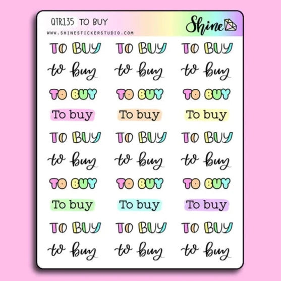 Sticker Sheets: To Buy – Favourite Things Collective